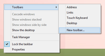 How to Add Quick Launch to the Taskbar in Windows 8 | IT Nota