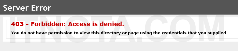 How to Solve Intermittent 403 Error in IIS | IT Nota