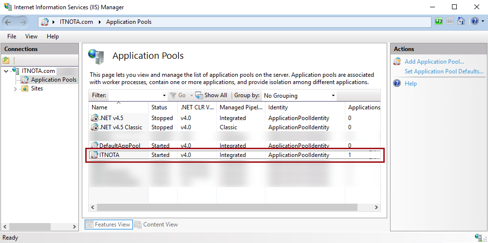 How To Get Application Pool Identity Password With Appcmd It Nota