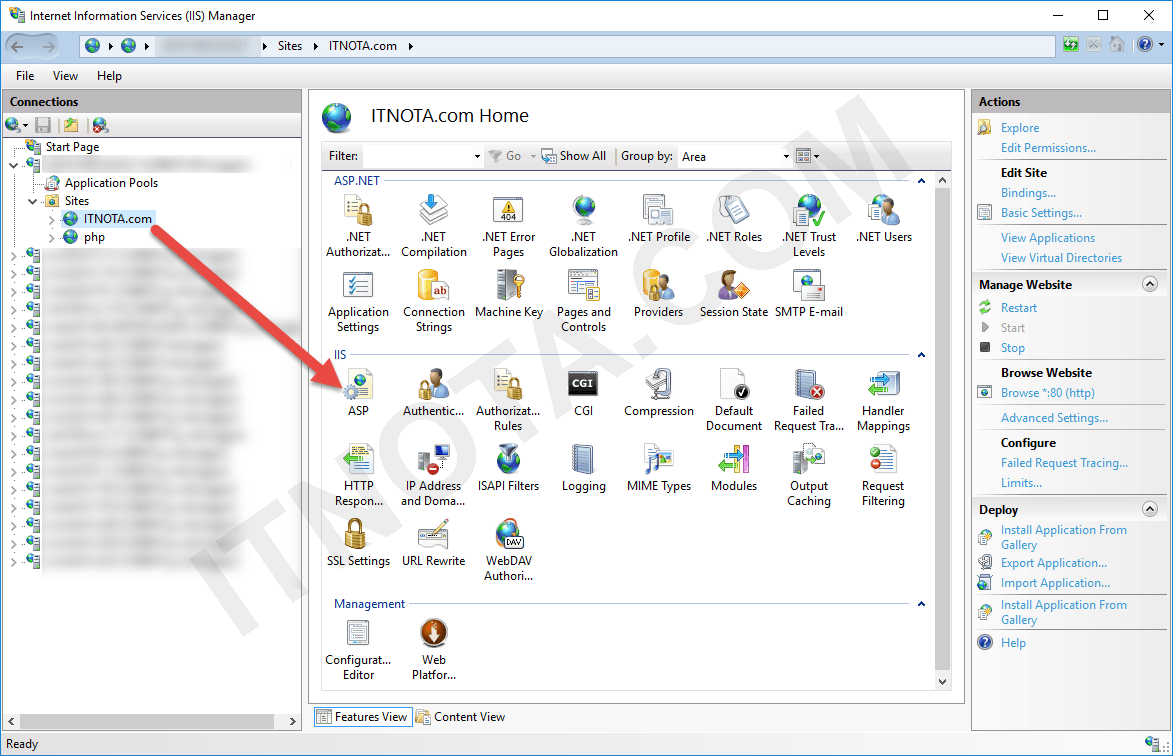 How to Troubleshoot IIS 500 Error for ASP Websites | IT Nota