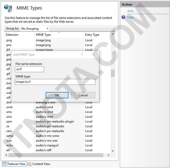 How to Serve AVIF Image on IIS | IT Nota
