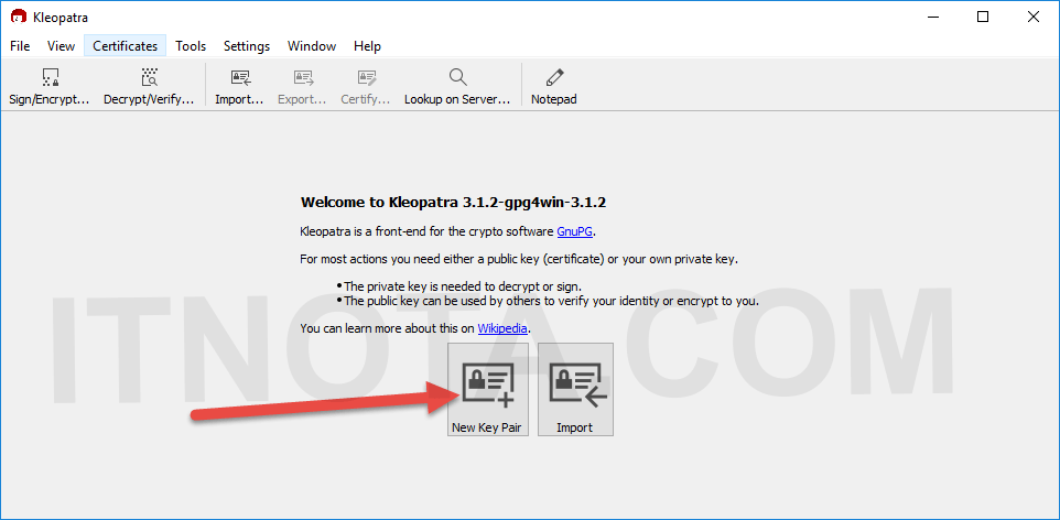How to Create Key Pair Using Kleopatra (GnuPG) | IT Nota