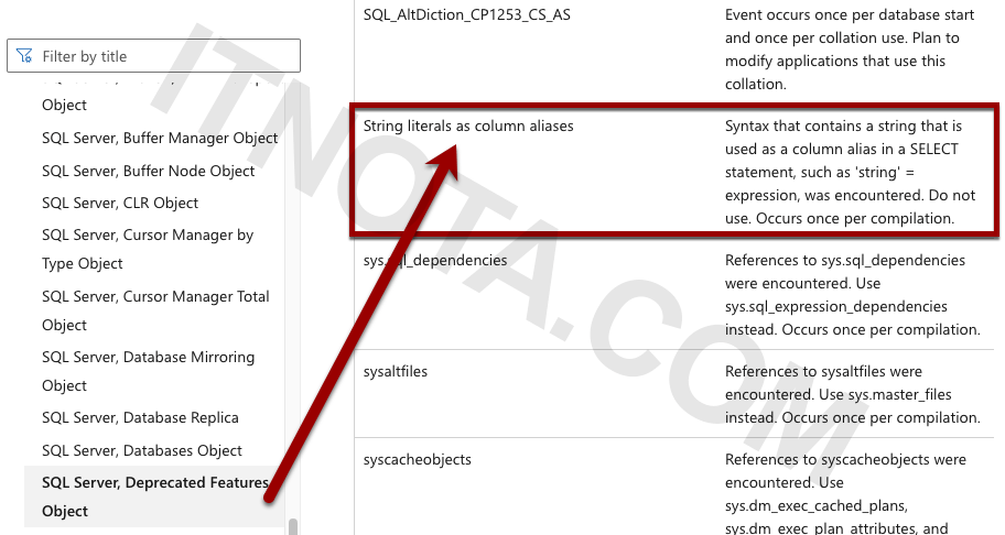 String Literals as Column Aliases are Deprecated | IT Nota