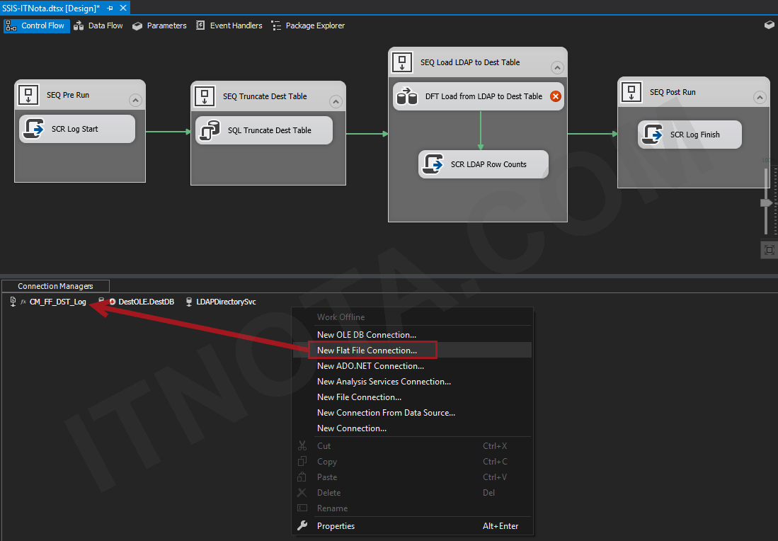 How to Add Custom Logging to SSIS Package | IT Nota