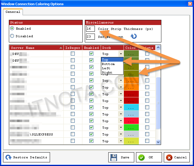 Using Connection Coloring in SSMS Tools Pack | IT Nota
