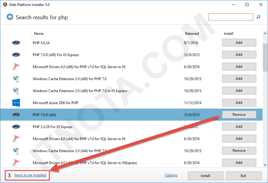 How to Install PHP on Windows 10 Using Web Platform Installer | IT Nota