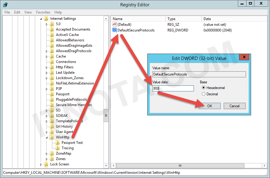 How to Enable TLS 1.2 as the Default Security Protocol on Windows Servers | IT Nota