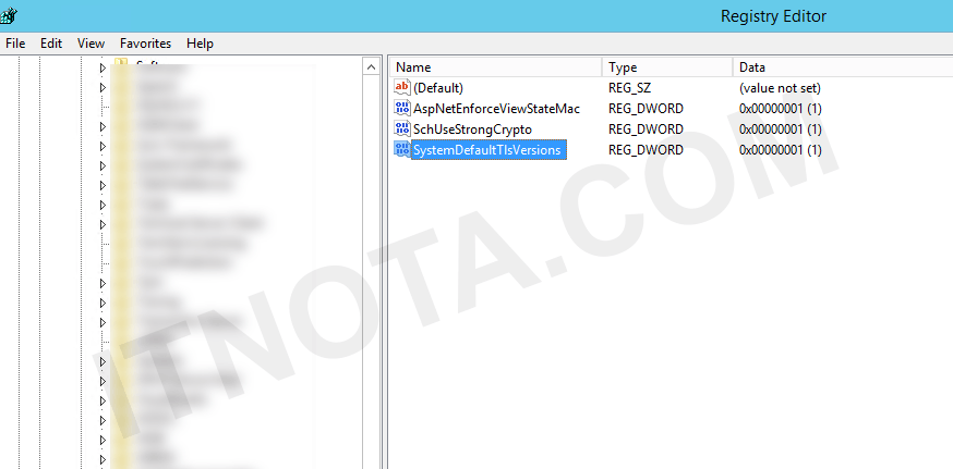 How to Enable TLS 1.2 as the Default Security Protocol on Windows Servers | IT Nota